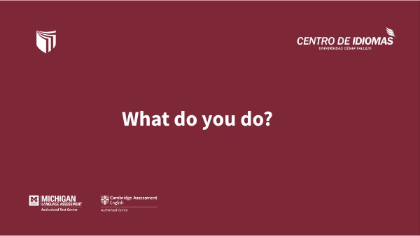 What do you do? | Genially