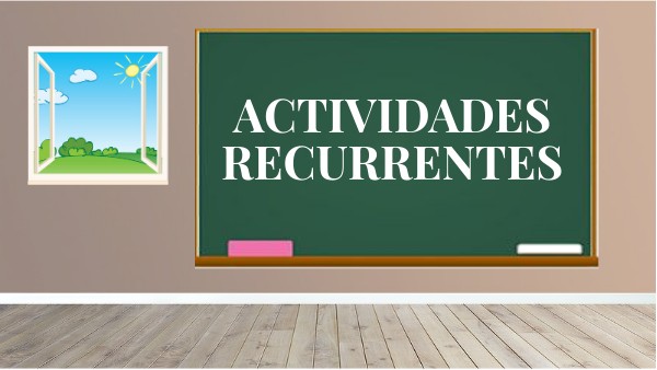 Actividades recurrentes