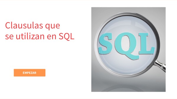 guia de las clasulas sql | Genially