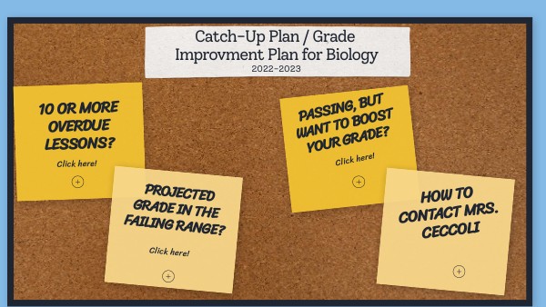MAC23Bio - Catch Up Plan / Grade Improvement Plan - AC