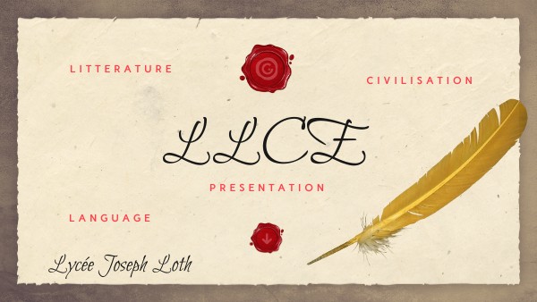 LLCE 1ère - Présentation Parents