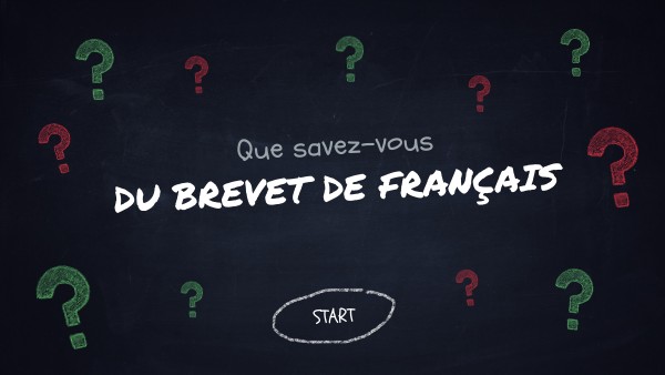 Quiz Brevet Français Grammaire – BLVB