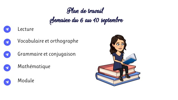 Plan de travail | Genially