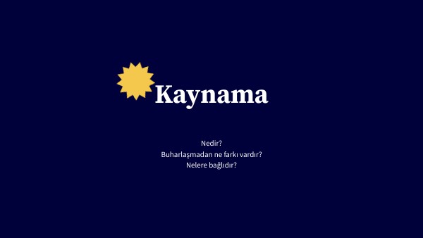 Kaynama Nedir? | Genially