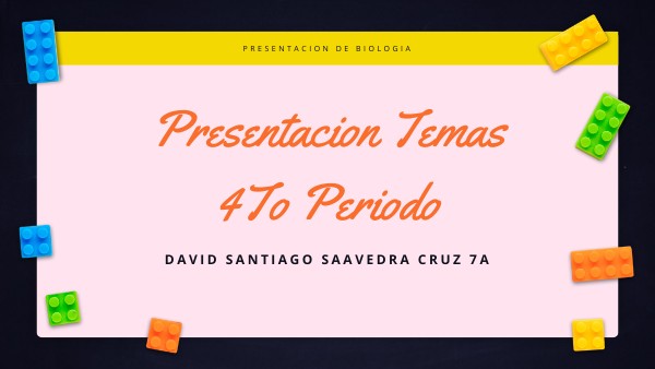 Presentacion Biologia 4To Periodo | Genially