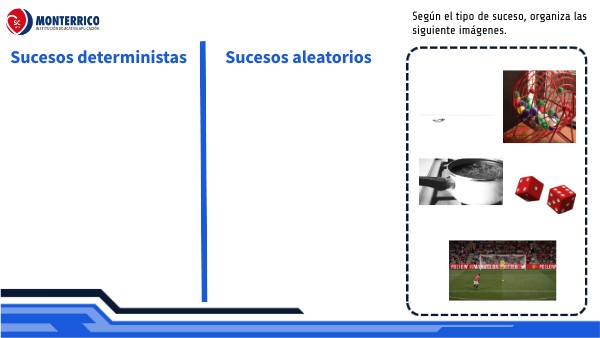 SUCESOS DETERMINISTAS Y SUCESOS ALEATORIOS | Genially