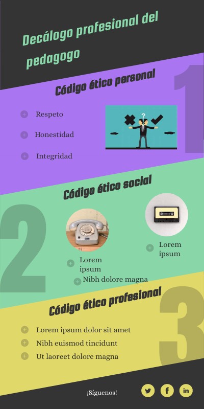 Decálogo profesional | Genially