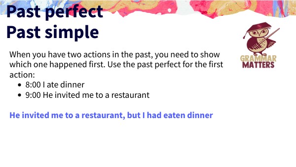 Past perfect/Past simple | Genially