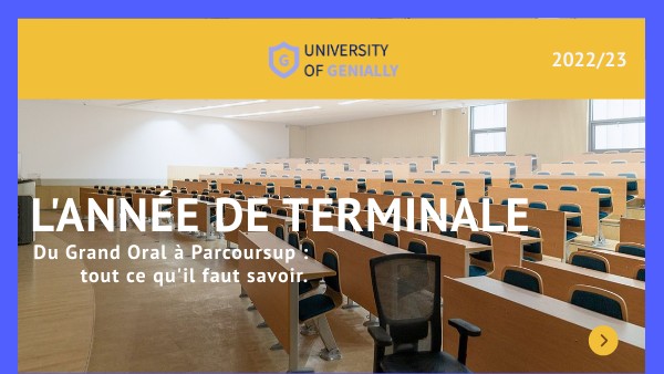 Présentation Terminales | Genially