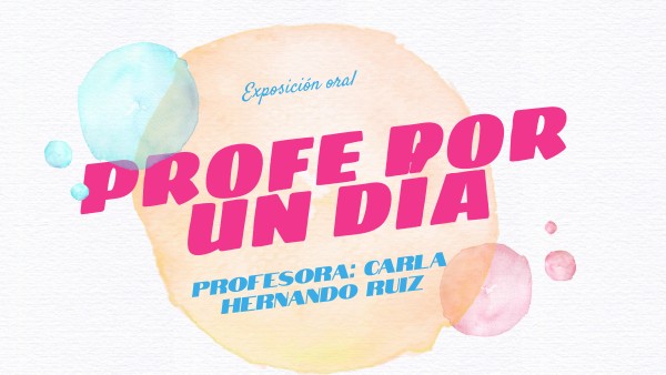 profe por un dia