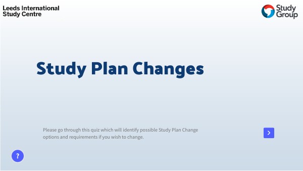 Study Plan Changes | Genially