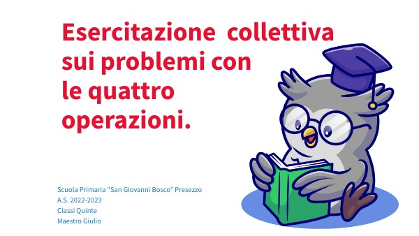 Problemi con le quattro operazioni. | Genially