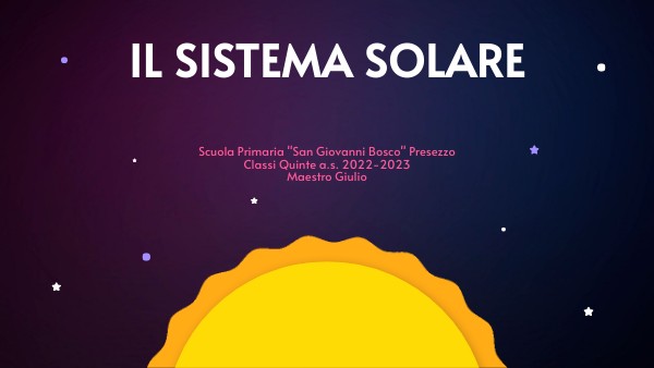 Il sistema solare | Genially