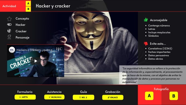 Hacker y cracker - 8o. | Genially