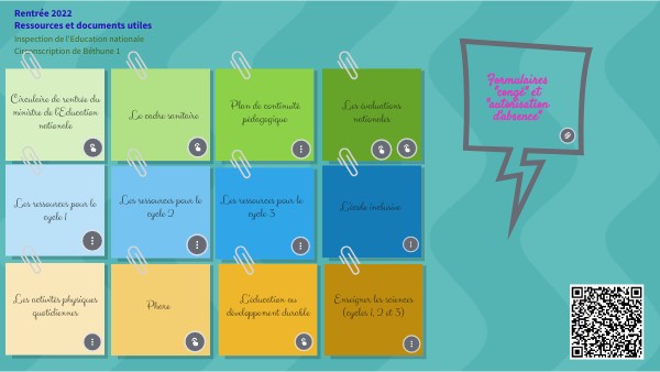 Rentrée 2022 - Documents utiles | Genially