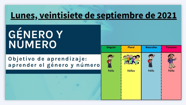 Género y número | Genially