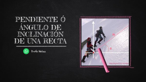 PENDIENTE DE UNA RECTA | Genially