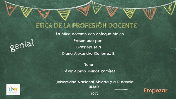 Ética de la Profesión Docente Lic. en Etnoeducación | Genially