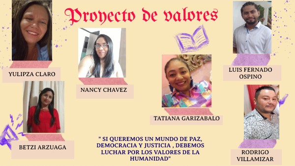 PROYECTO DE VALORES
