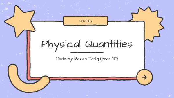 physical quantities