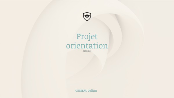 Présentation orientation