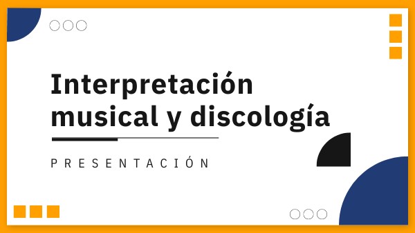 Interpretación Musical y Discología