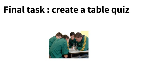 The Irish Way Table Quiz