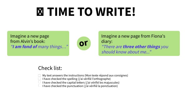 5è - Chapt 1 -Time to write