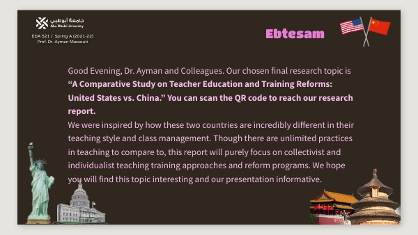 Speech - Comparative Project