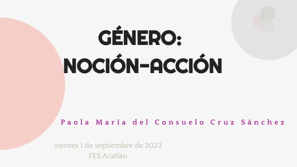 Género: noción-acción | Genially