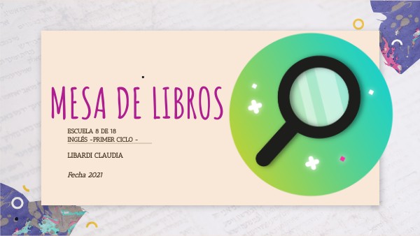 MESA DE LIBROS 2DO Y 3RO | Genially