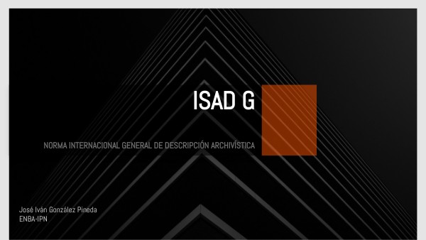 ISAD G | Genially
