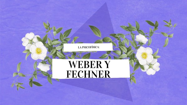 Weber y Fechner