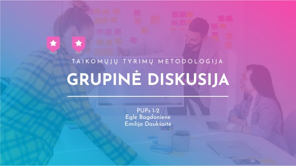 Grupinė diskusija | Genially