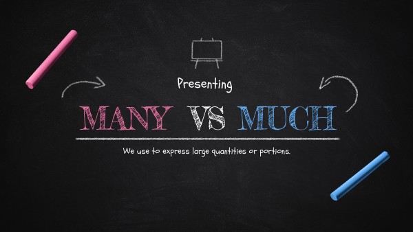 WORKSHOP MANY VS MUCH