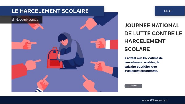 Journée national de lutte contre le harcèlement | Genially
