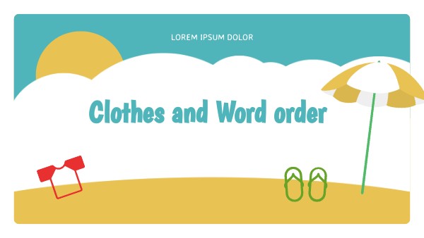 CLOTHES PRESENTATION | Genially