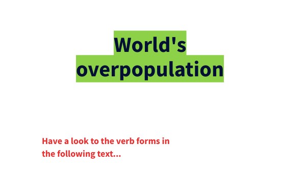 Overpopulation | Genially