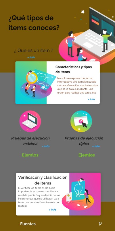 ¿Que tipos de ítems conoces? | Genially