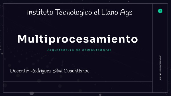 PRESENTACIÓN DE MULTIPROCESAMIENTO