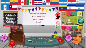 Hispanic Heritage Month Bitmoji Classroom