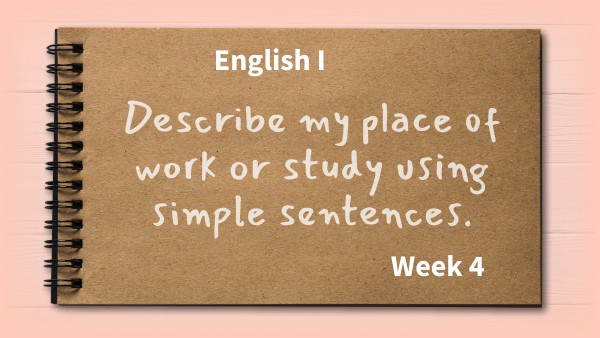 English1 Week 4 | Genially