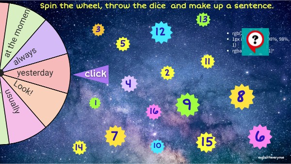 Present Simple, Past Simple and Present Continuous Practice | Genially