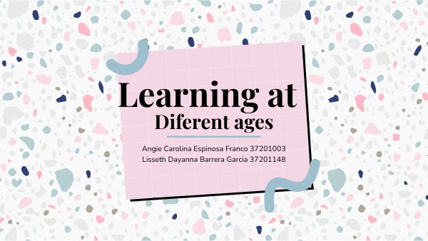 Learning at different age | Genially