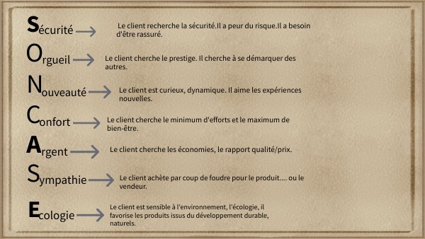 Les motivations d'achat SONCASE | Genially