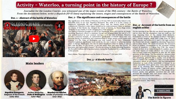 Activity - Waterloo | Genially