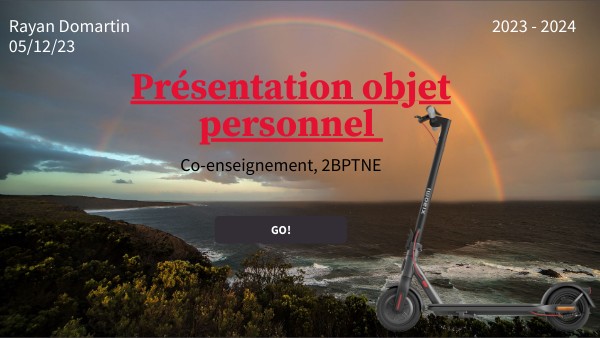 Objet personnel | Genially