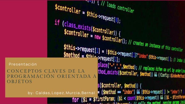 Conceptos claves Programacion Orientada a Objetos