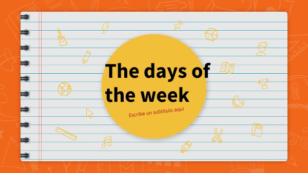 The days of the week and action verbs | Genially