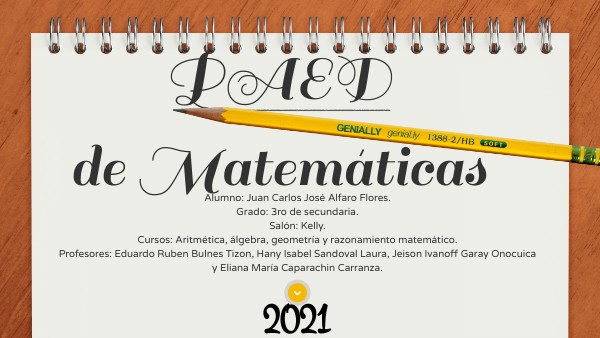 PAED de matemática | Genially